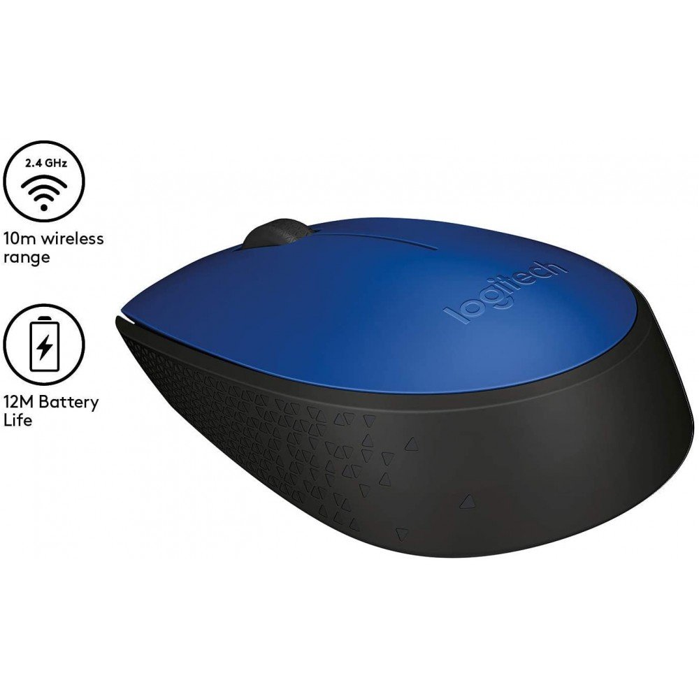LOGITECH M171 BLUE WIRELESS MOUSE - | Supreme IT Mall| Supreme IT Mall