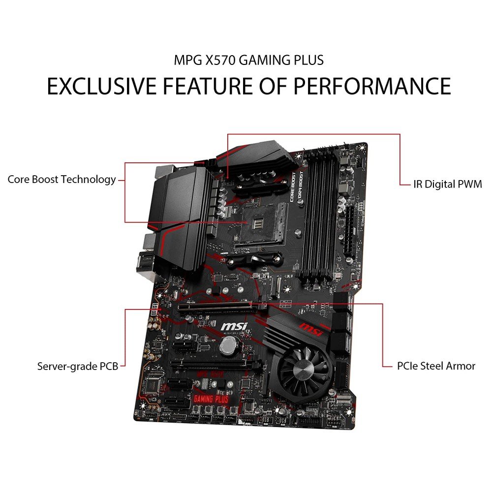 MSI MPG X570 GAMING PLUS MOTHERBOARD - | Supreme IT Mall| Supreme IT Mall