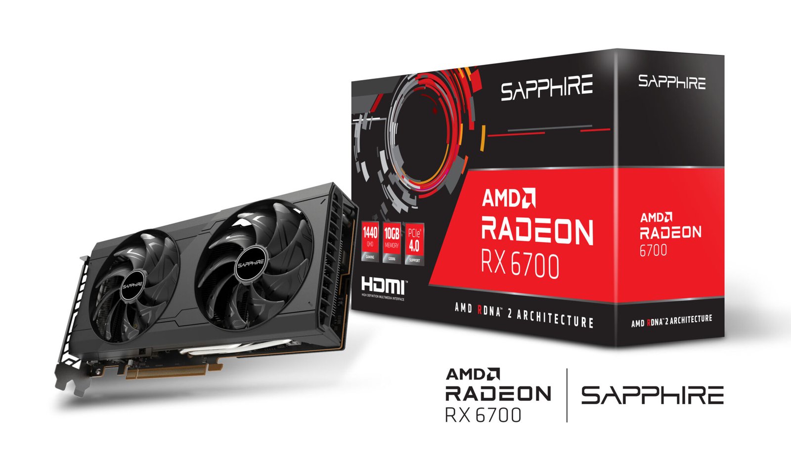 SAPPHIRE 10GB GDDR6 RADEON RX6700 GAMING OC GRAPHICS CARD - | Supreme ...